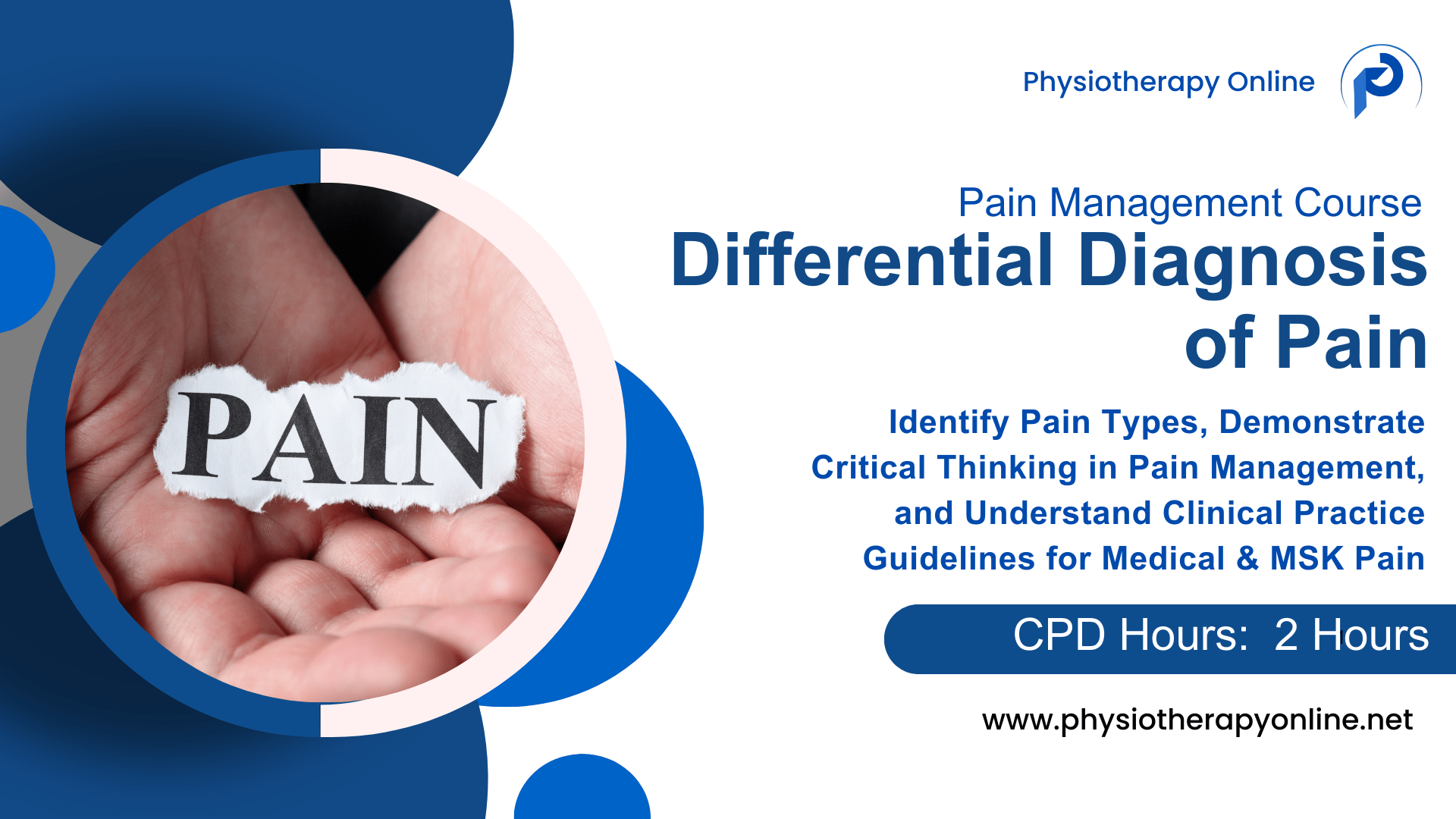Differential Diagnosis of Pain | Online Physiotherapy Courses